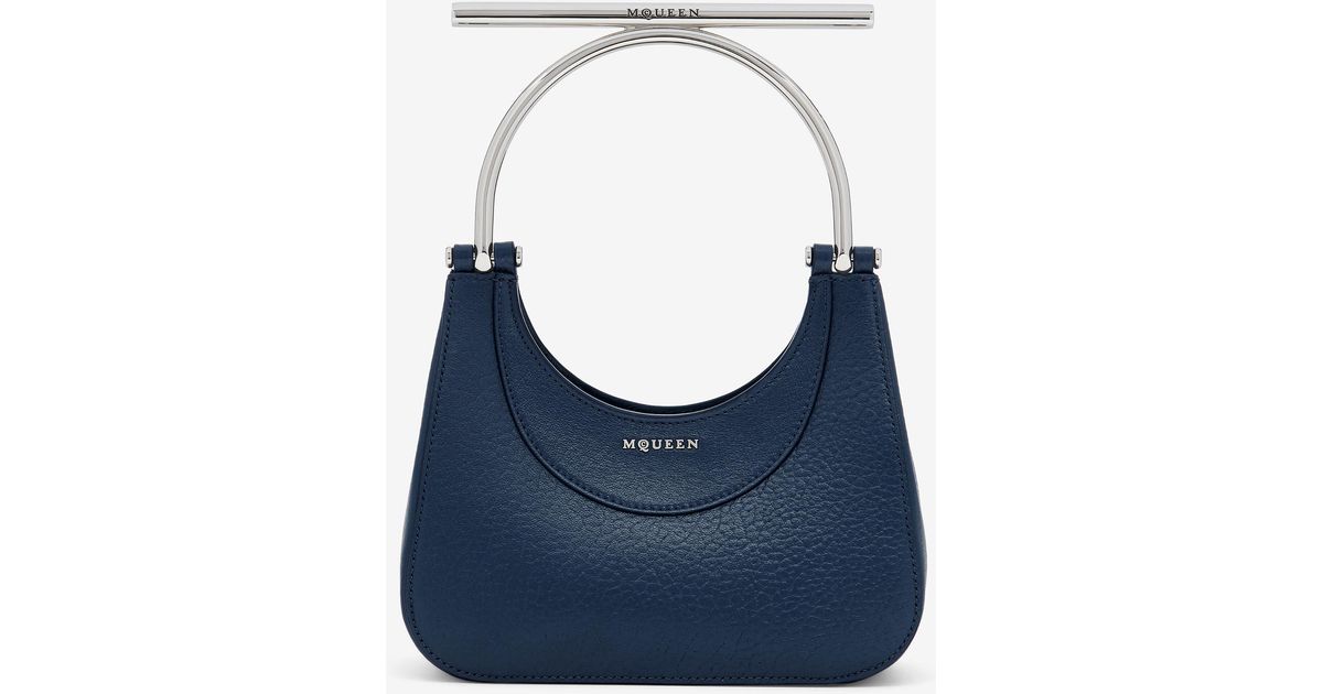 Alexander McQueen Mini T-Bar Bag in Blue | Lyst