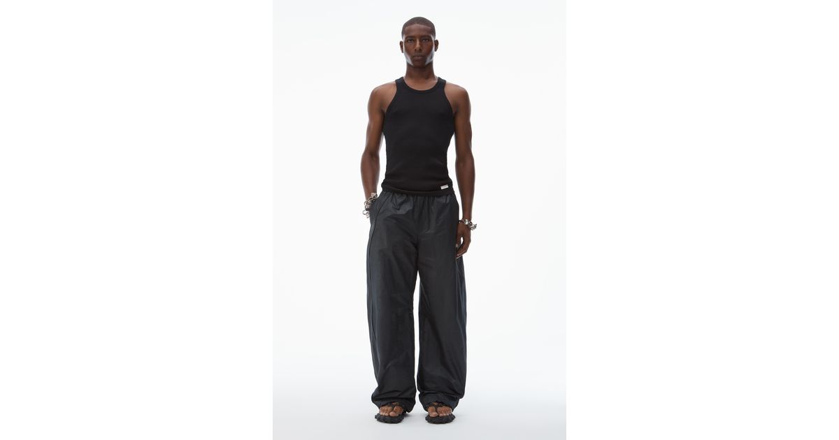 Alexander Wang Track Pant With Piping in Black for Men | Lyst