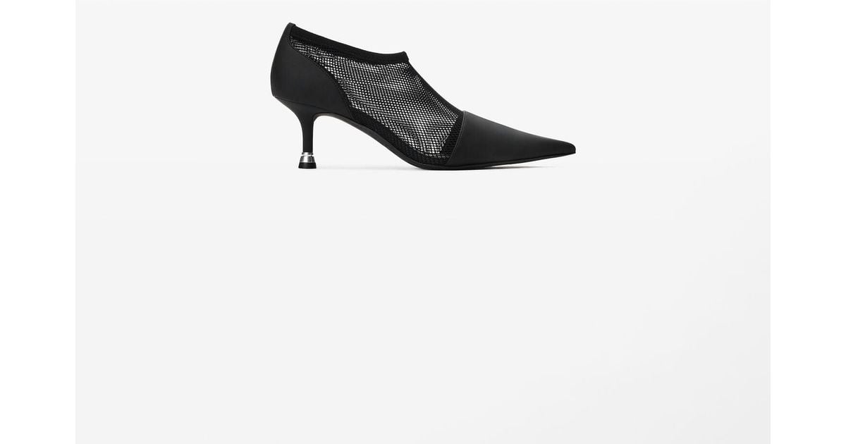 Alexander Wang Fei Mesh Bootie in Black | Lyst UK