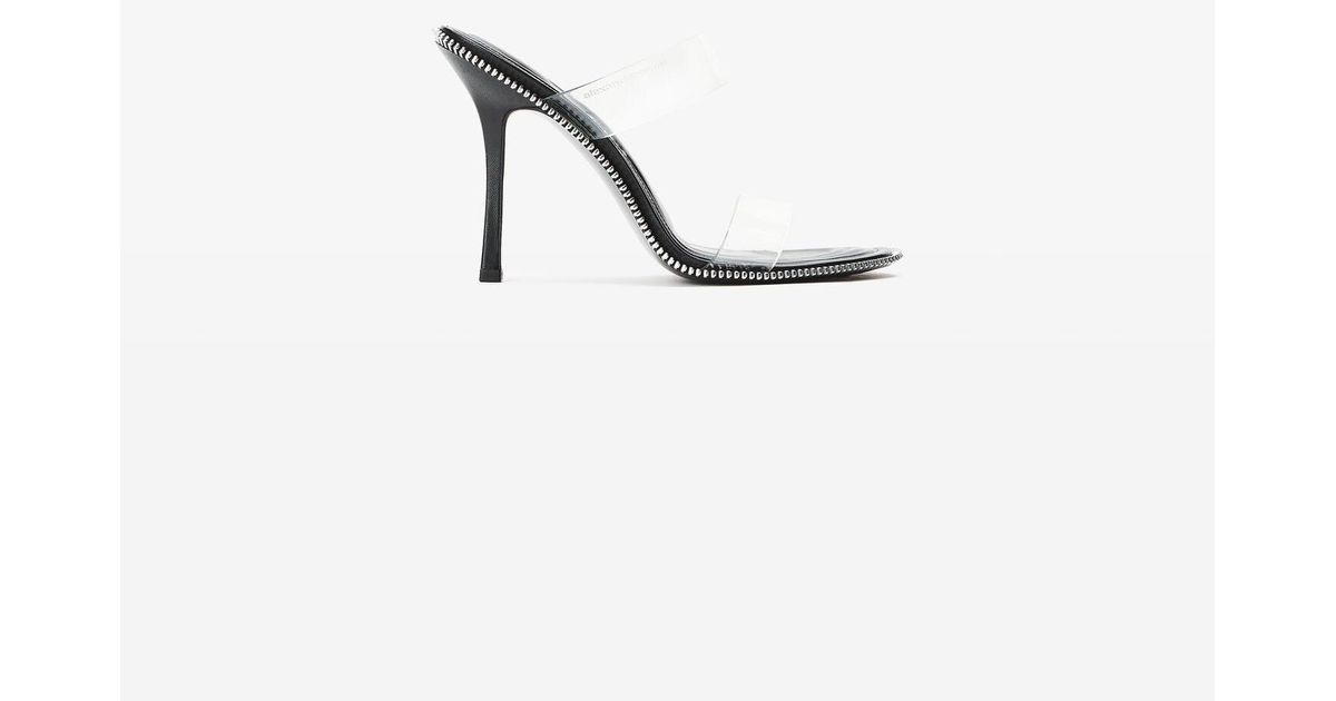 Alexander Wang Nova Double Strap Zipper Sandal in Metallic | Lyst UK