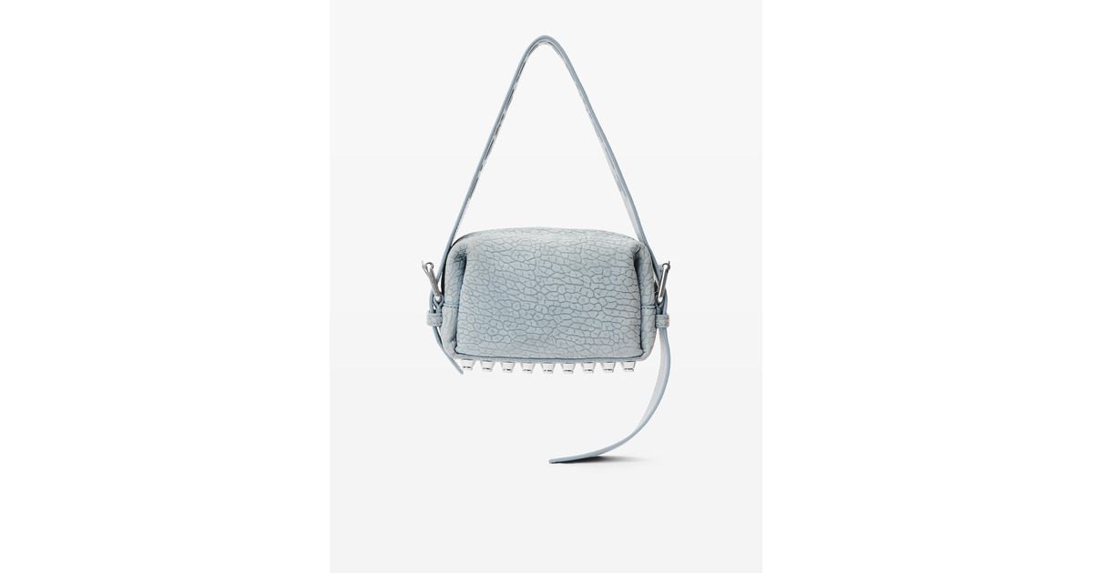 Alexander Wang Ricco Small Bag In Nubuck Leather in Blue | Lyst