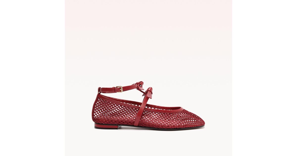 S/25 Slim Clarita Ballet Mesh Red in Pink | Lyst