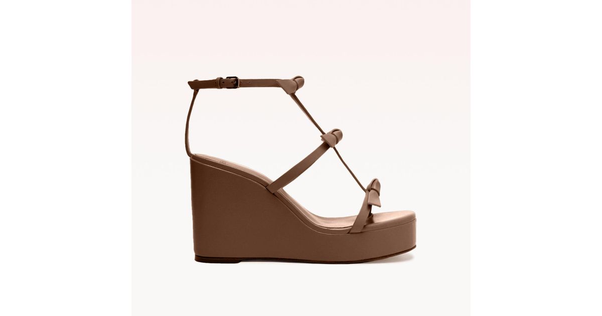 S24 Slim Lolita Wedge 100 Espresso in Pink | Lyst