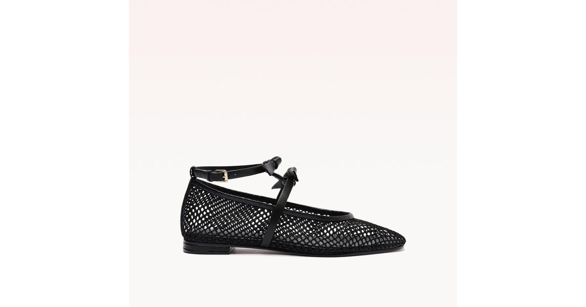 Alexandre Birman Slim Clarita Ballet Mesh Black | Lyst
