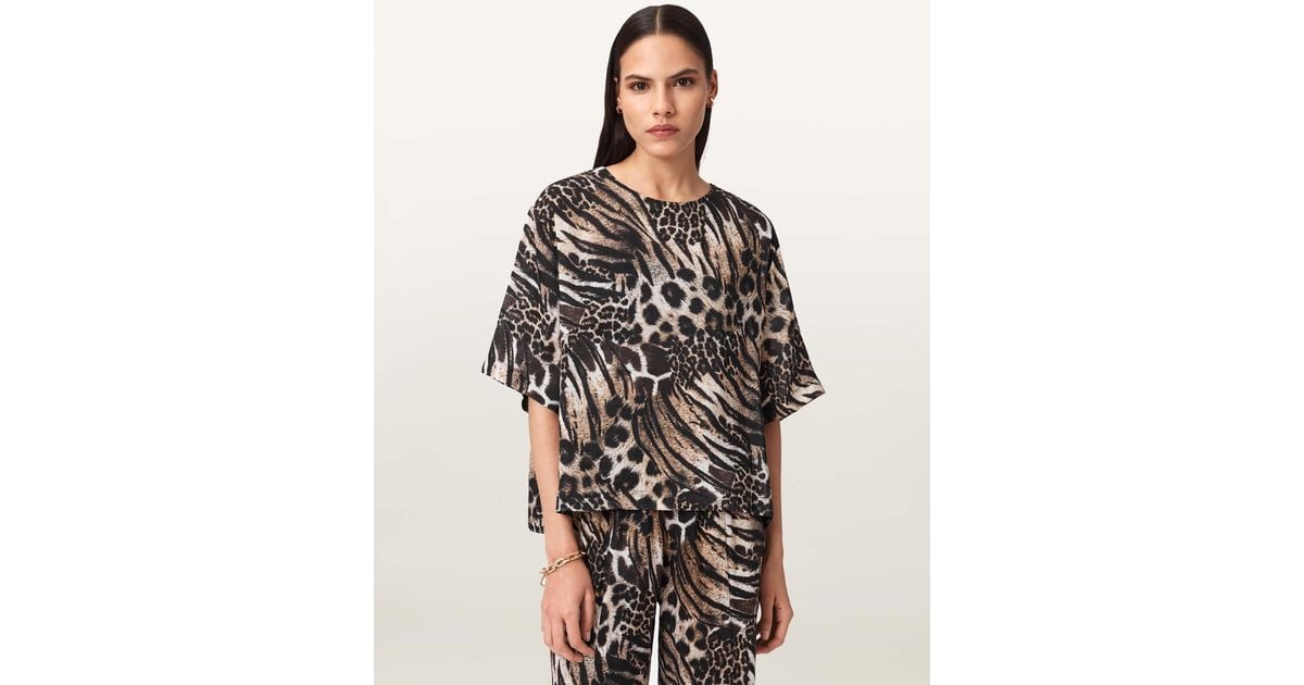 AllSaints Main: 86% Linen, 14% Silk Lottie Linen Blend Top, /Us 2 in ...