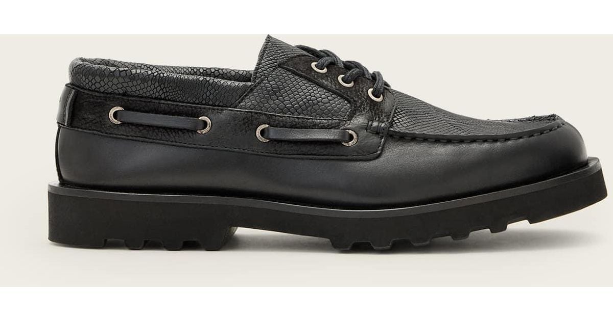 AllSaints Skiff Boat Boots in White for Men | Lyst