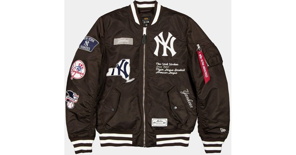 Alpha Industries New York Yankees X Alpha X New Era Ma-1 Bomber Jacket ...
