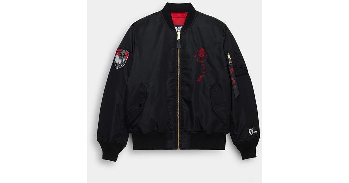 Alpha Industries Def Jam 40th Anniversary X Alpha Ma-1 in Blue for Men ...