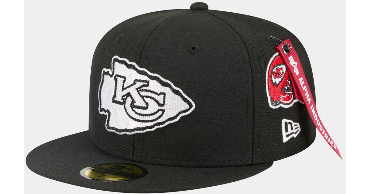 KTZ Kansas City Chiefs X Alpha X 59fifty Fitted Cap in Black | Lyst