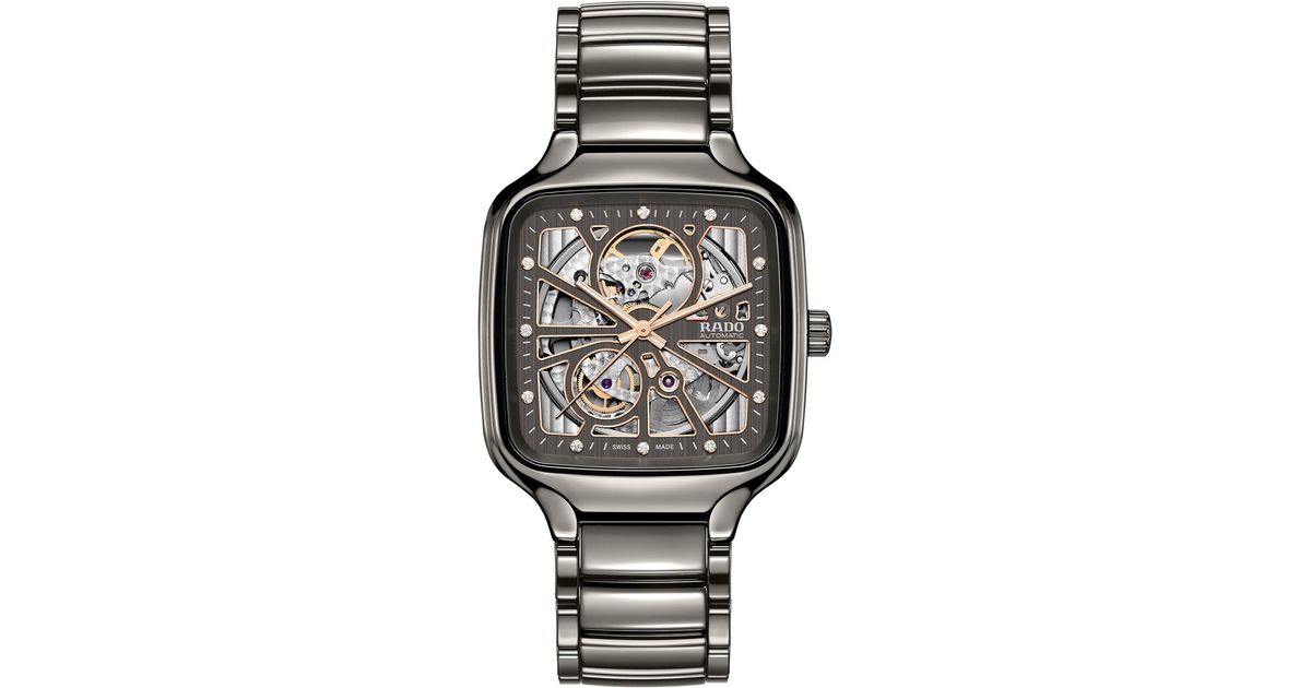 Rado New True Square--swiss Automatic Watch-plasma High-tech Ceramic ...