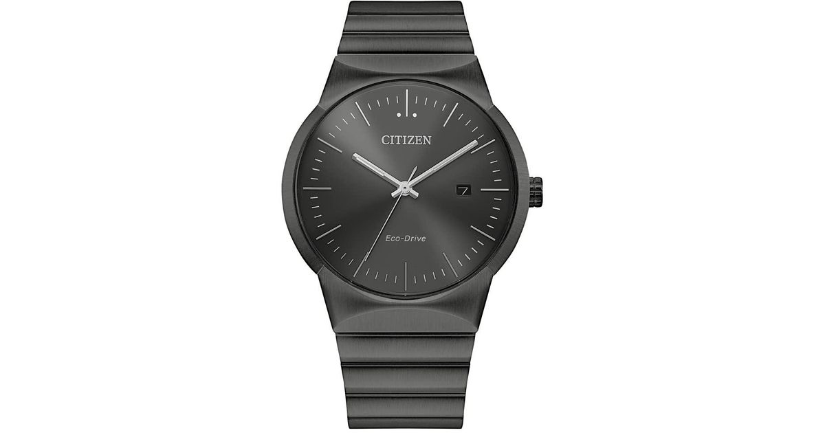 Citizen Eco-drive Modern Axiom Grey Ip Stainless Steel Watch in Gray ...