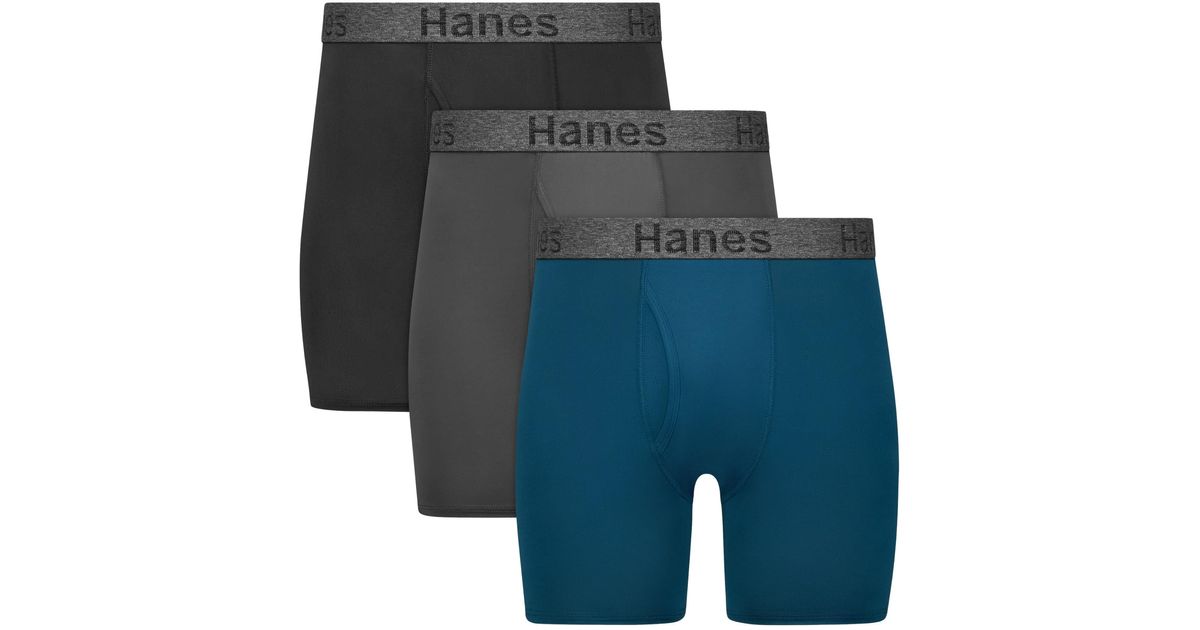 Hanes Stay Dry Pouch in Blue for Men | Lyst