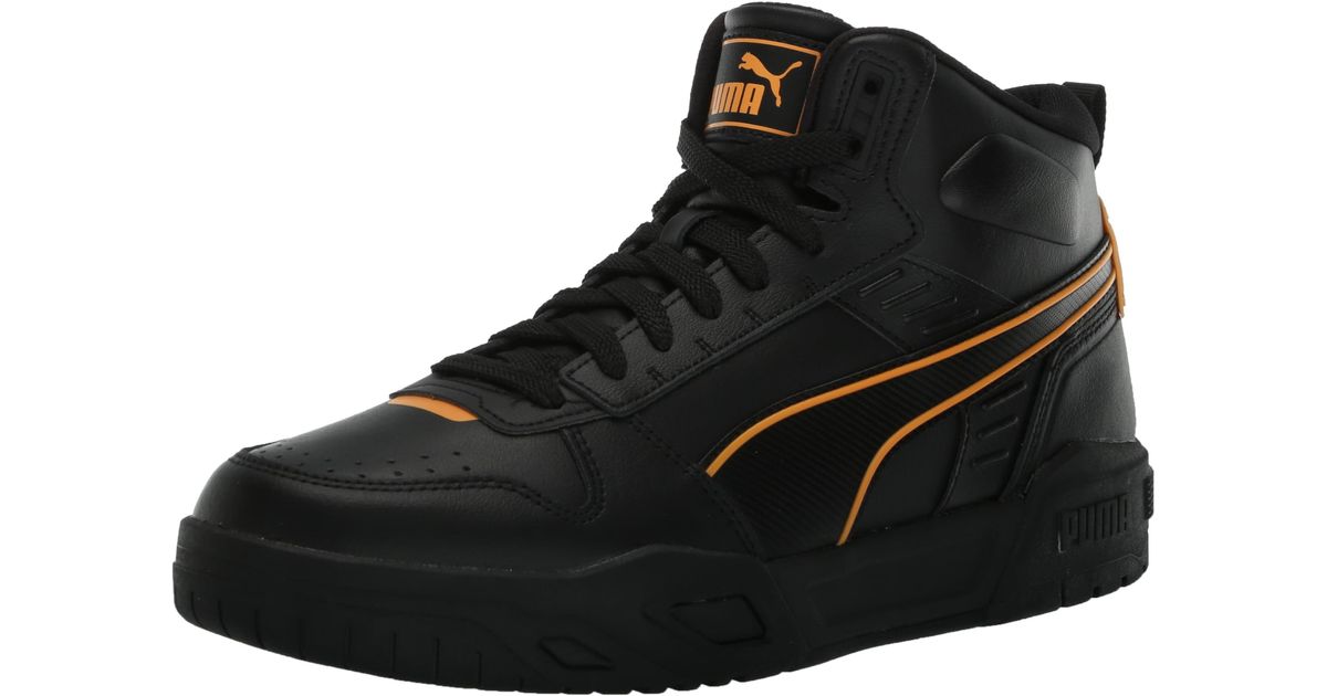 PUMA Rbd Tech Mid Sneaker in Black for Men | Lyst