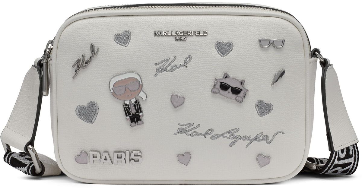 Karl Lagerfeld Paris Maybelle Crossbody in Metallic | Lyst