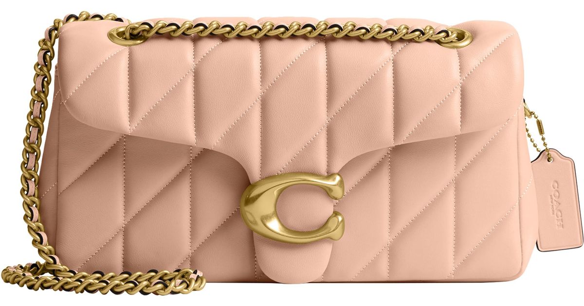 COACH Quilted Tabby Shoulder Bag 26 With Chain in Pink | Lyst