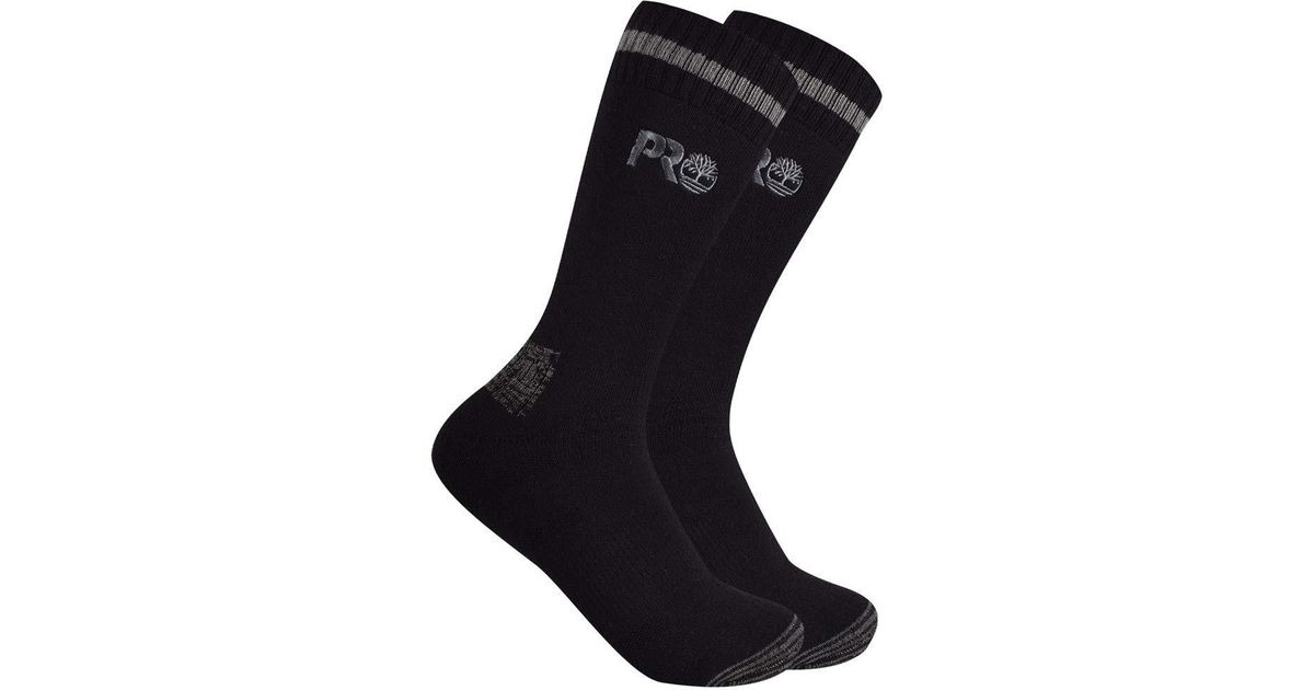 Timberland 2-pack Comfort Full Cushioned Boot Crew Socks in Blue for ...