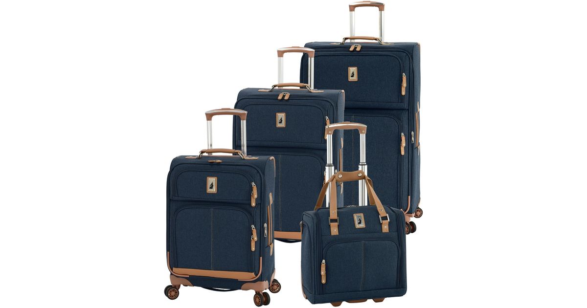 London Fog Wallington Denim 4 Piece Nested Set Usb in Blue | Lyst