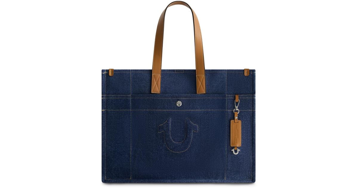 TRUE RELIGION Large Tote Bag in Blue | Lyst UK