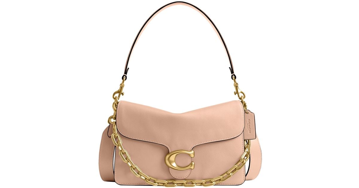 COACH Chain Tabby Shoulder Bag in Natural | Lyst
