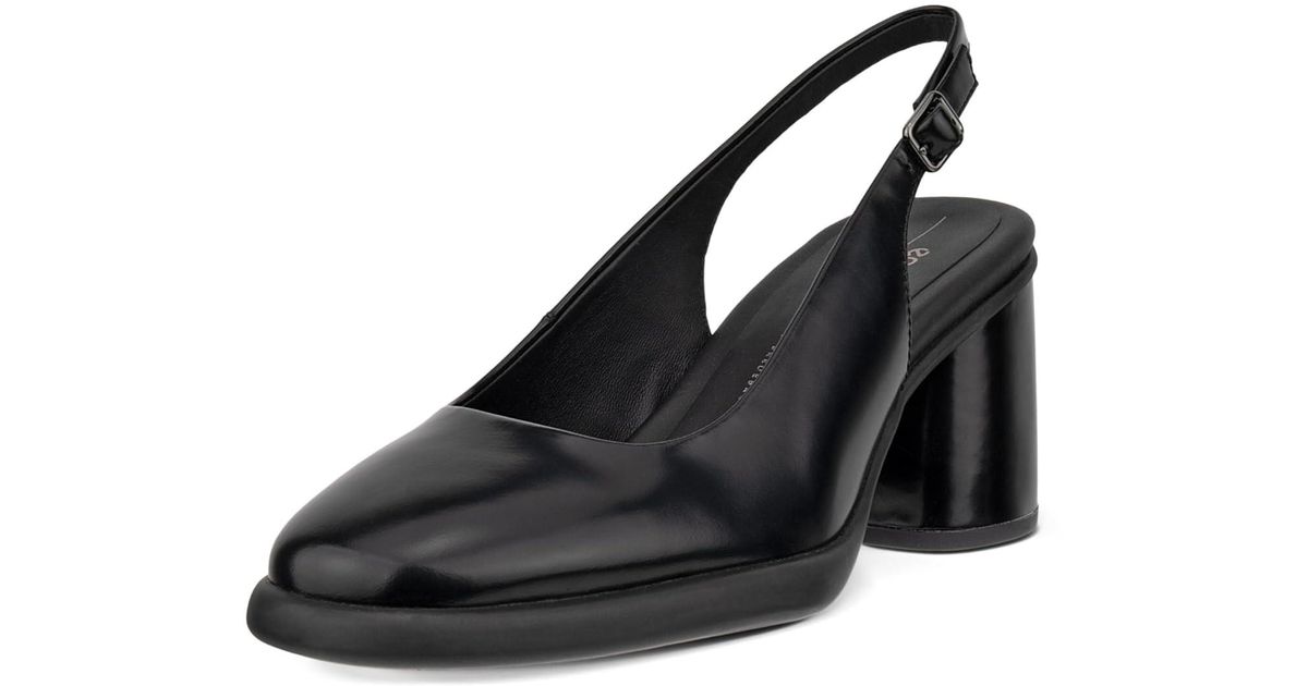 Ecco Sculpted 55 Luxe Slingback Pump in Black | Lyst