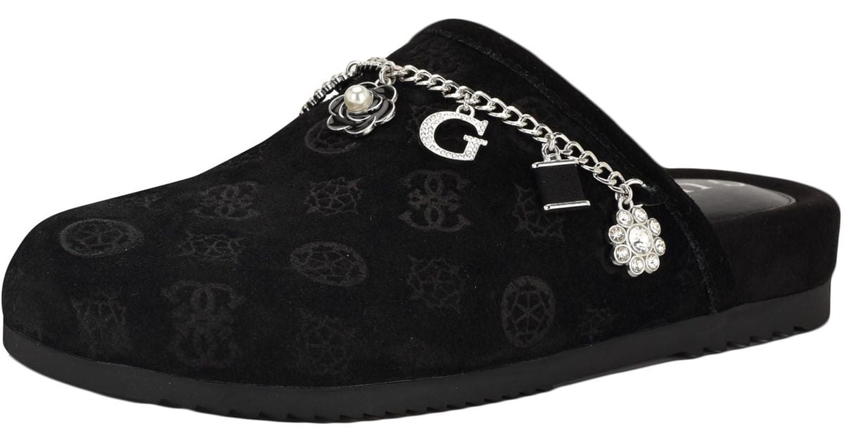 Guess Gavyn Mule in Black | Lyst