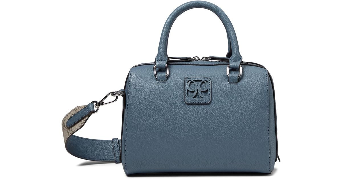 Nine West Cindi Barrel Satchel in Blue | Lyst