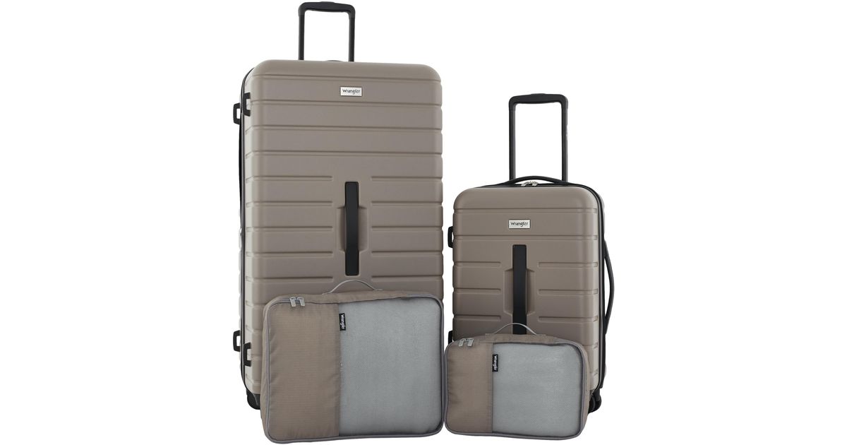 Wrangler Tall Trunk Luggage 4 Piece Set in Metallic | Lyst UK