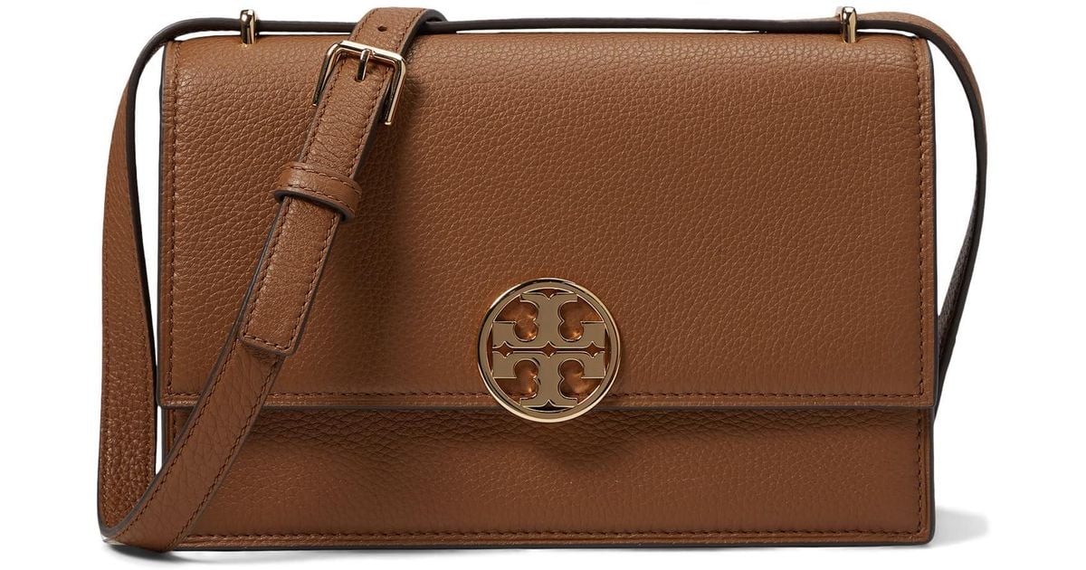 Tory Burch Miller Shoulder Bag in Brown | Lyst