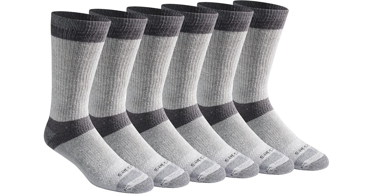 Dickies Dri Tech Moisture Control Max Full Cushion Crew Socks Multipack In Gray For Men Lyst