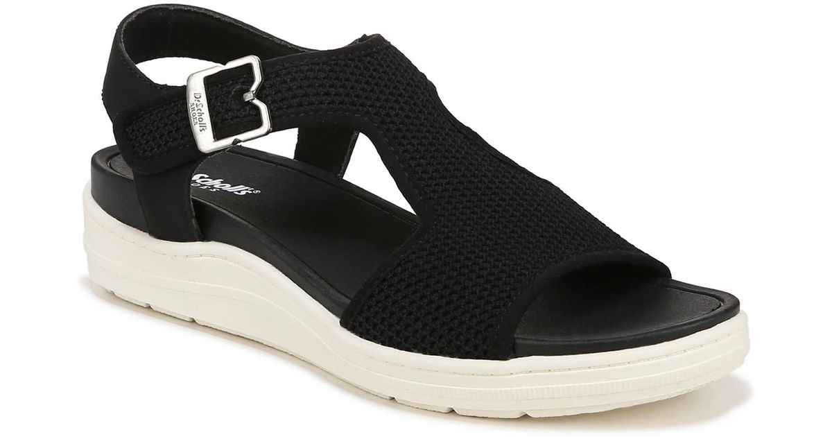 Dr. Scholls S Time Off Sun Sandal Black Knit 9.5 M | Lyst
