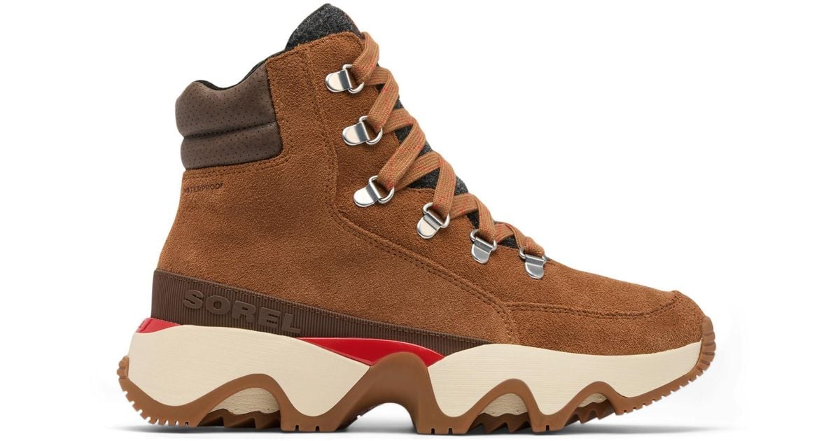Sorel Kinetic Impact Conquest Plus Waterproof Boot in Brown | Lyst
