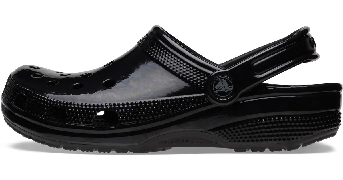 Crocs™ Classic High Shine Clog in Black | Lyst