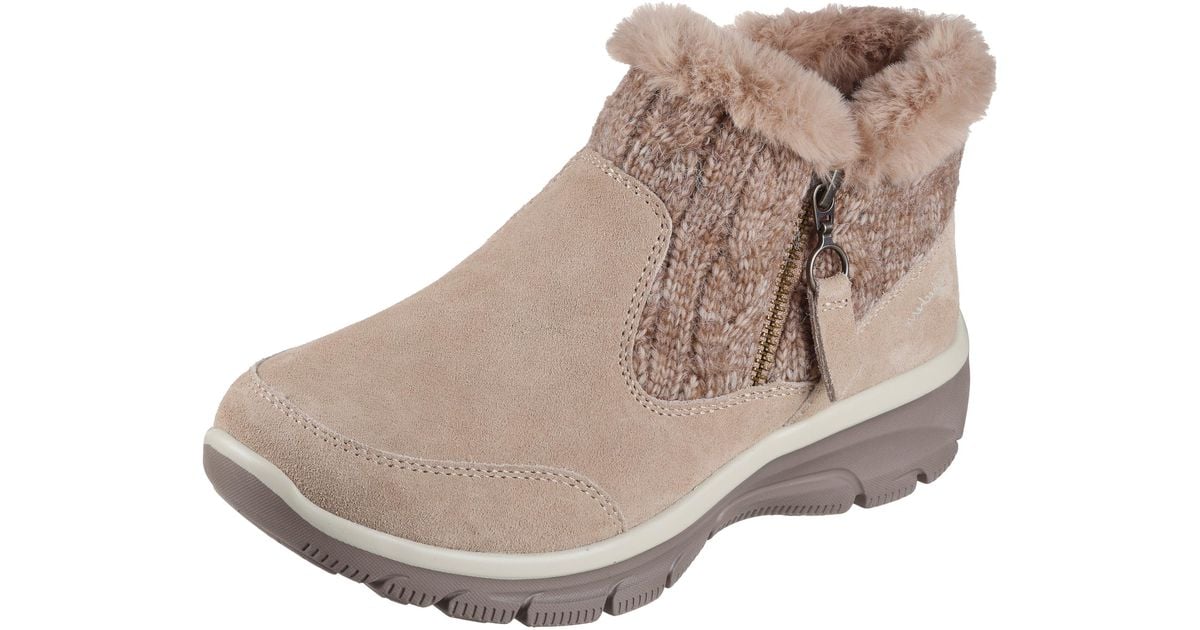 Skechers Cozy Inn Zip-up in Brown | Lyst