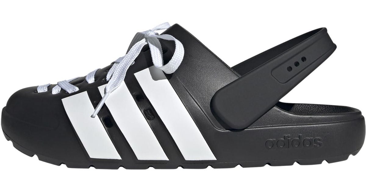 adidas Adilette Clog 2.0 Slide Sandal in Black | Lyst