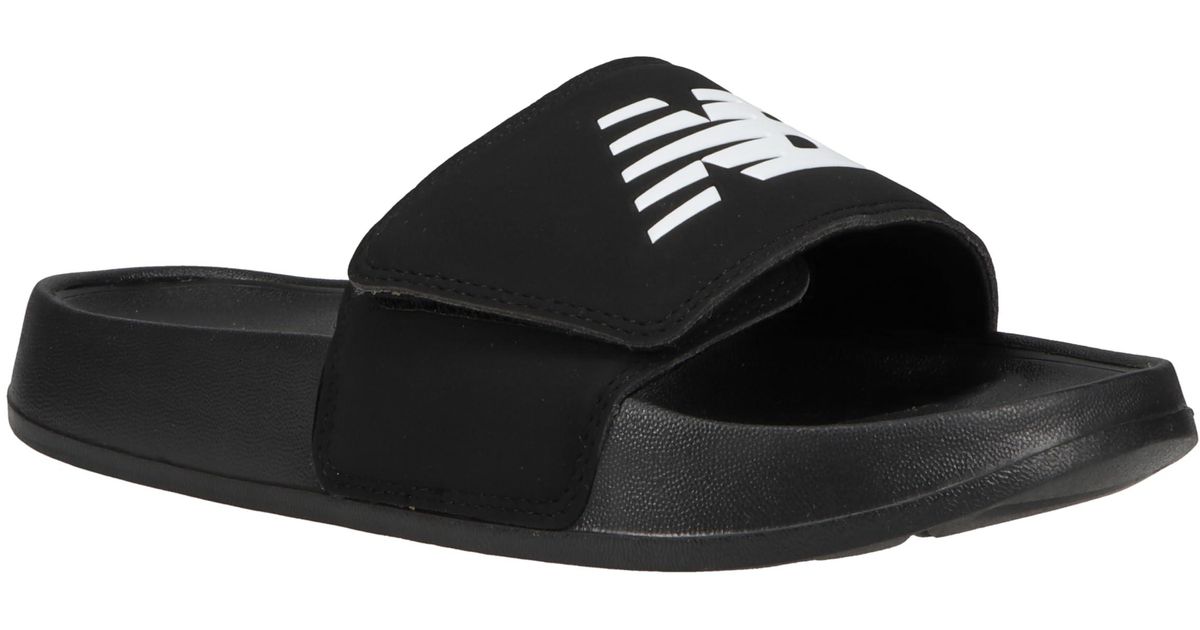New Balance Slide Sandal in Black | Lyst
