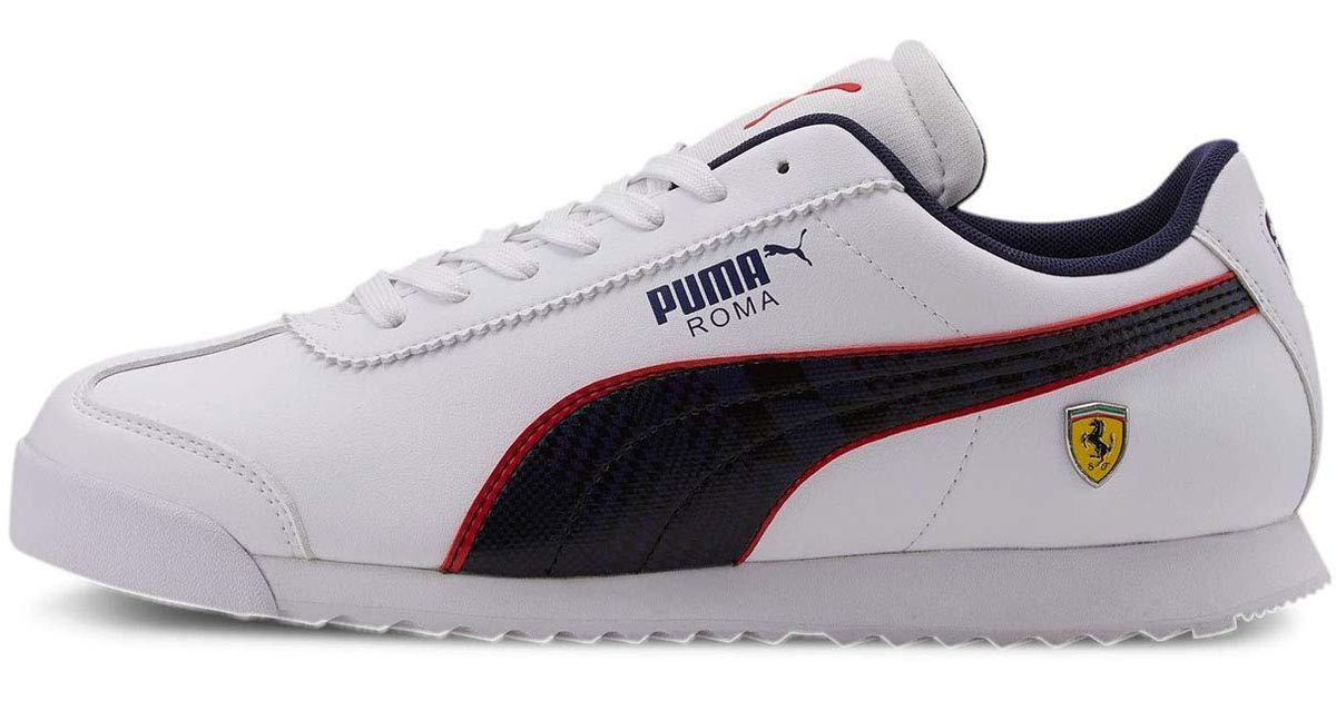 PUMA Ferrari Roma Sneaker in White for Men - Lyst