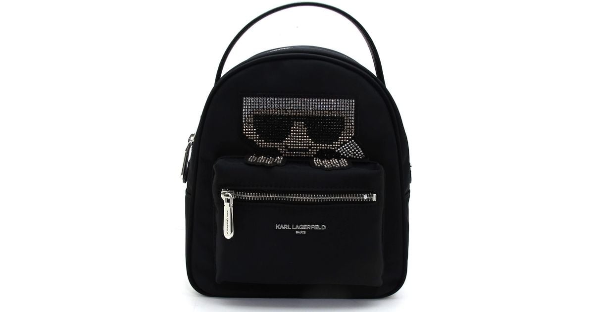 Karl Lagerfeld Paris Small Amour Backpack in Black | Lyst