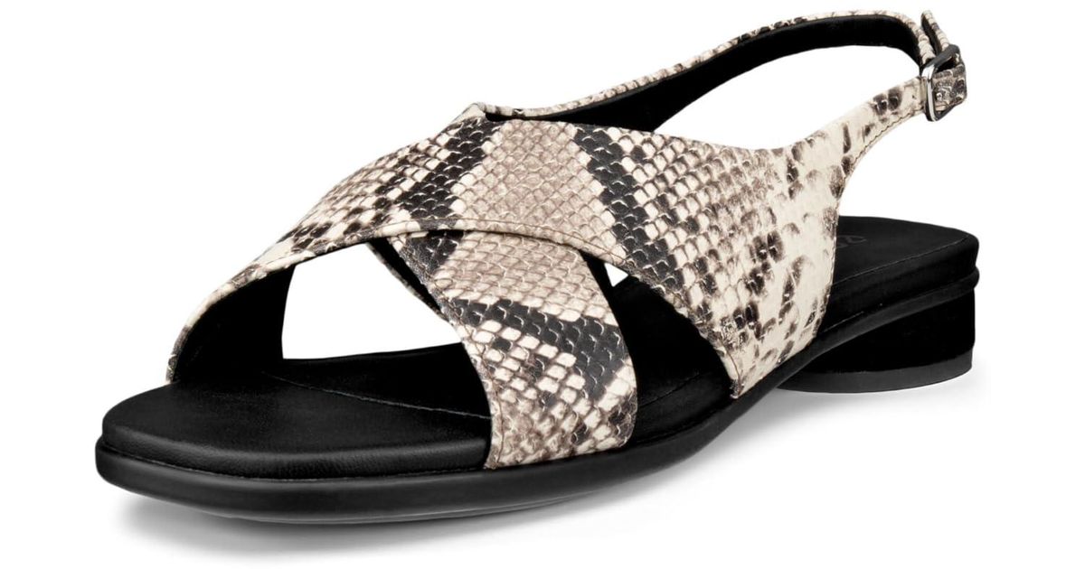 Ecco Sculpted Alba 25 Slingback Sandal in White | Lyst