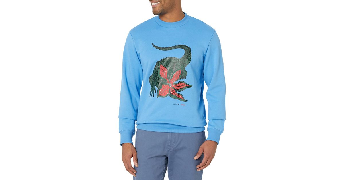 Lacoste Long Sleeve Classic Fit Sex Education Netflix Crewneck