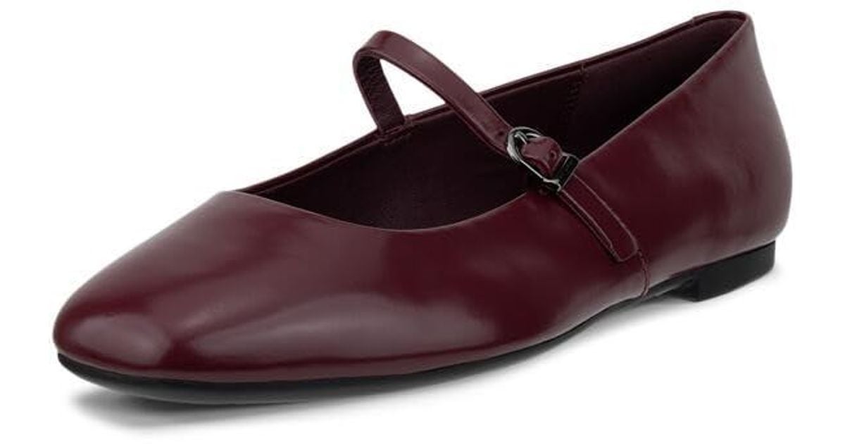 Ecco Margot Mary Jane Ballerina Ballet Flat in Purple | Lyst UK