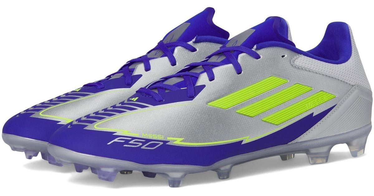 adidas F50 League Messi Firm Ground/Multi Ground Soccer Shoes Metallic/Solar/Lucid 11 | Lyst