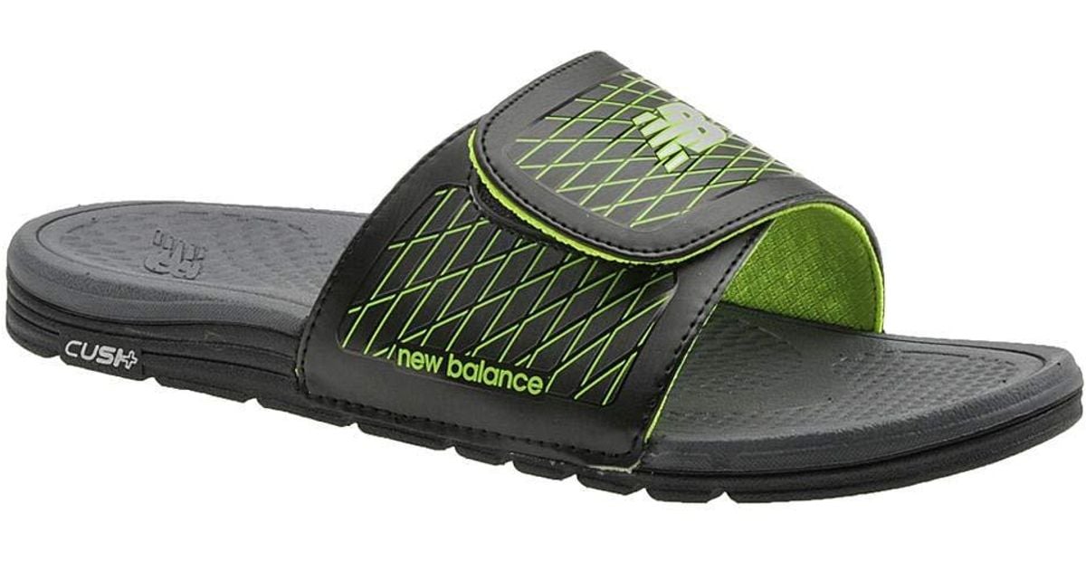 New Balance Cush+ Slide Sandal in Green for Men | Lyst