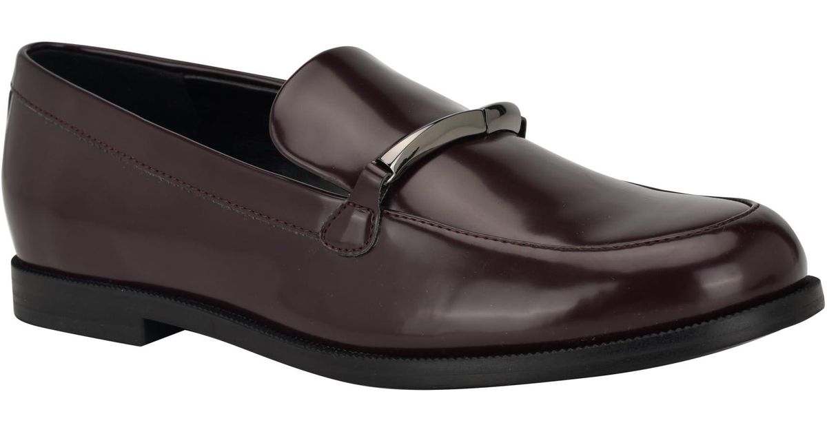 Calvin Klein Tedda Loafer in Brown | Lyst