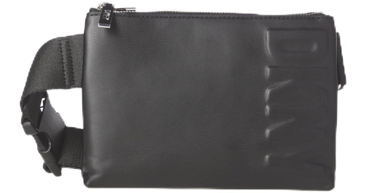 DKNY Pebble Texture Casual Sling in Gray | Lyst