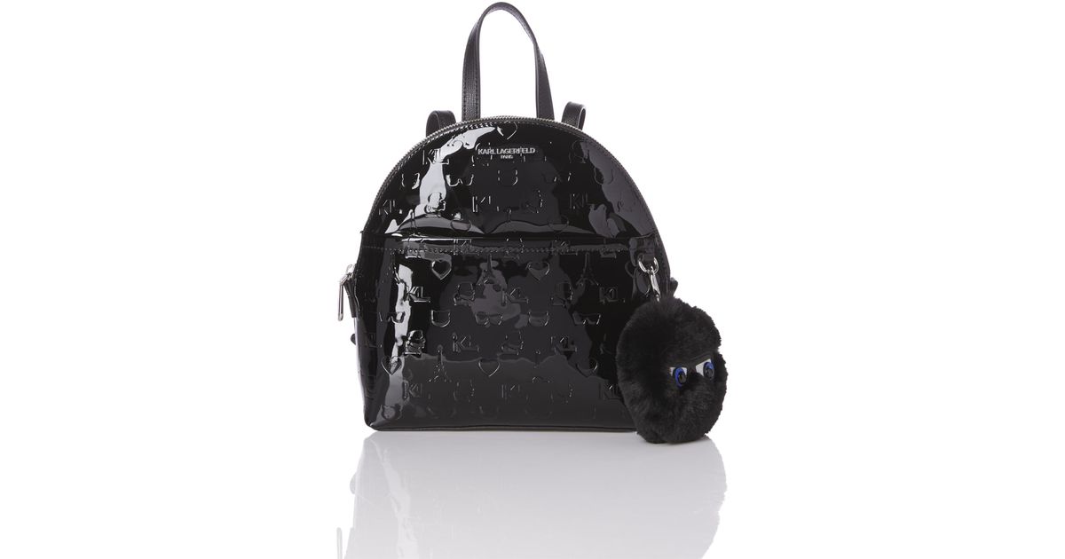 Karl Lagerfeld Paris Adele Backpack in Black | Lyst