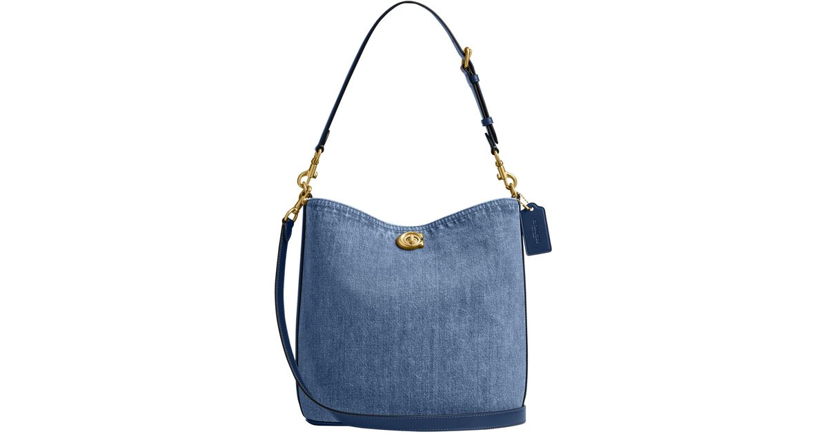 COACH Willow Soft Bucket Bag in Blue | Lyst
