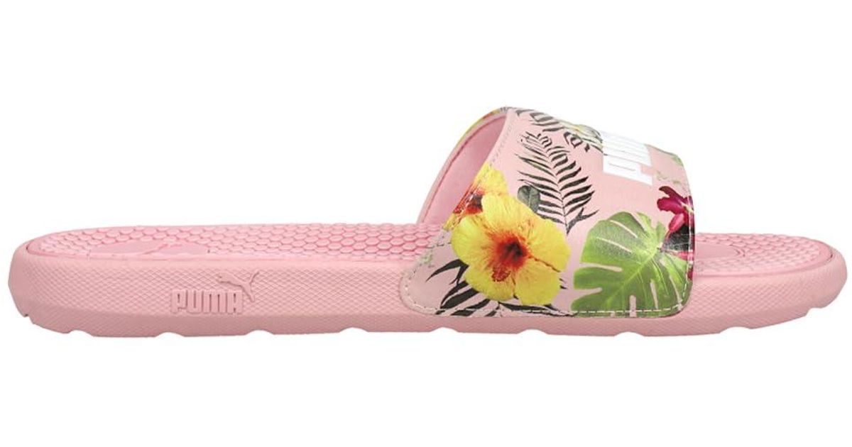 PUMA Cool Cat Slide Sandal in Pink | Lyst