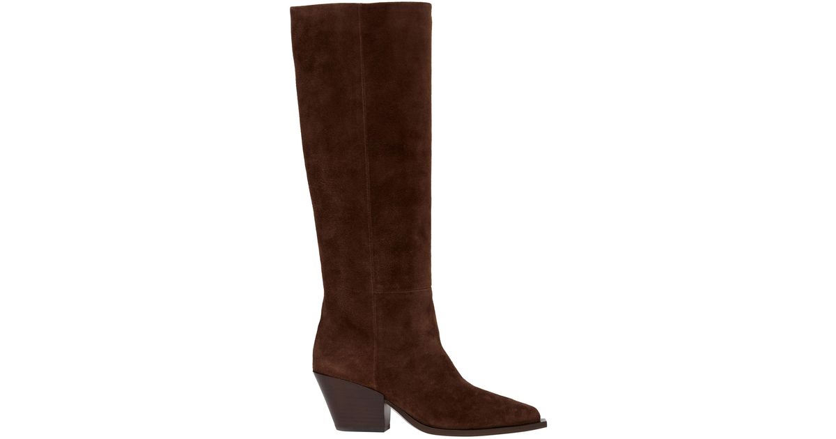 PAIGE Lillian Tall Boot Fashion in Brown | Lyst