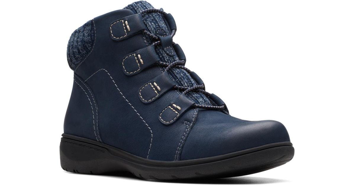 Clarks Collection Carleigh Jade Ankle Boot in Blue | Lyst