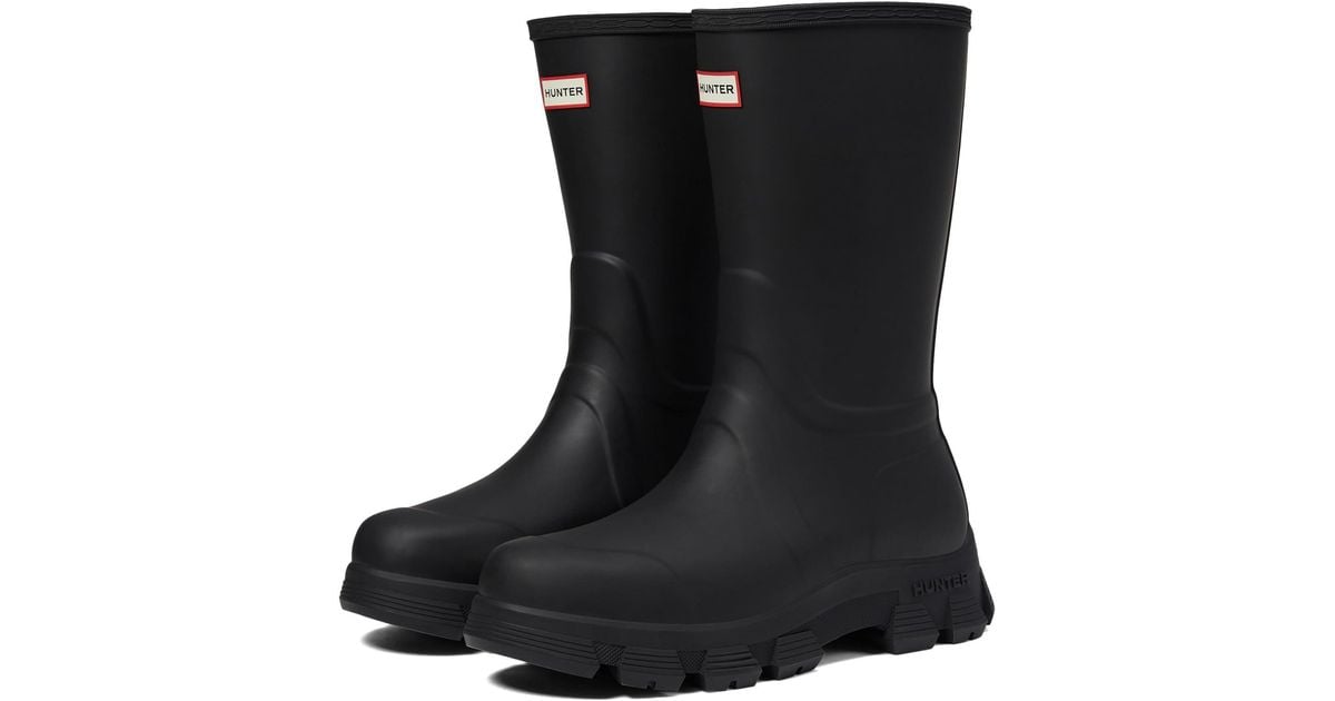 HUNTER Micah Rain Boot in Black | Lyst